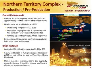 Crocodile Gold Corporate Presentation December 2012 | PPT