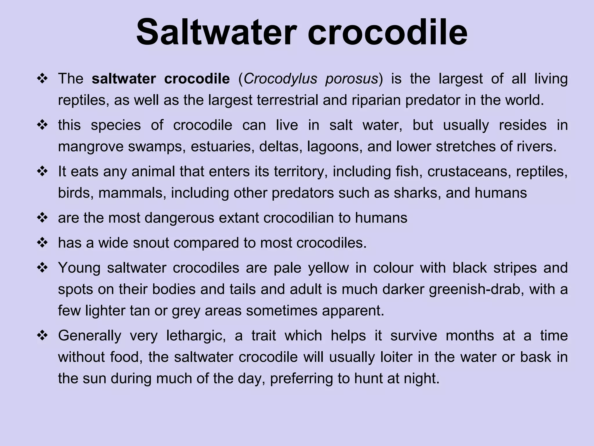 Crocodiles farming and importance | PPTX