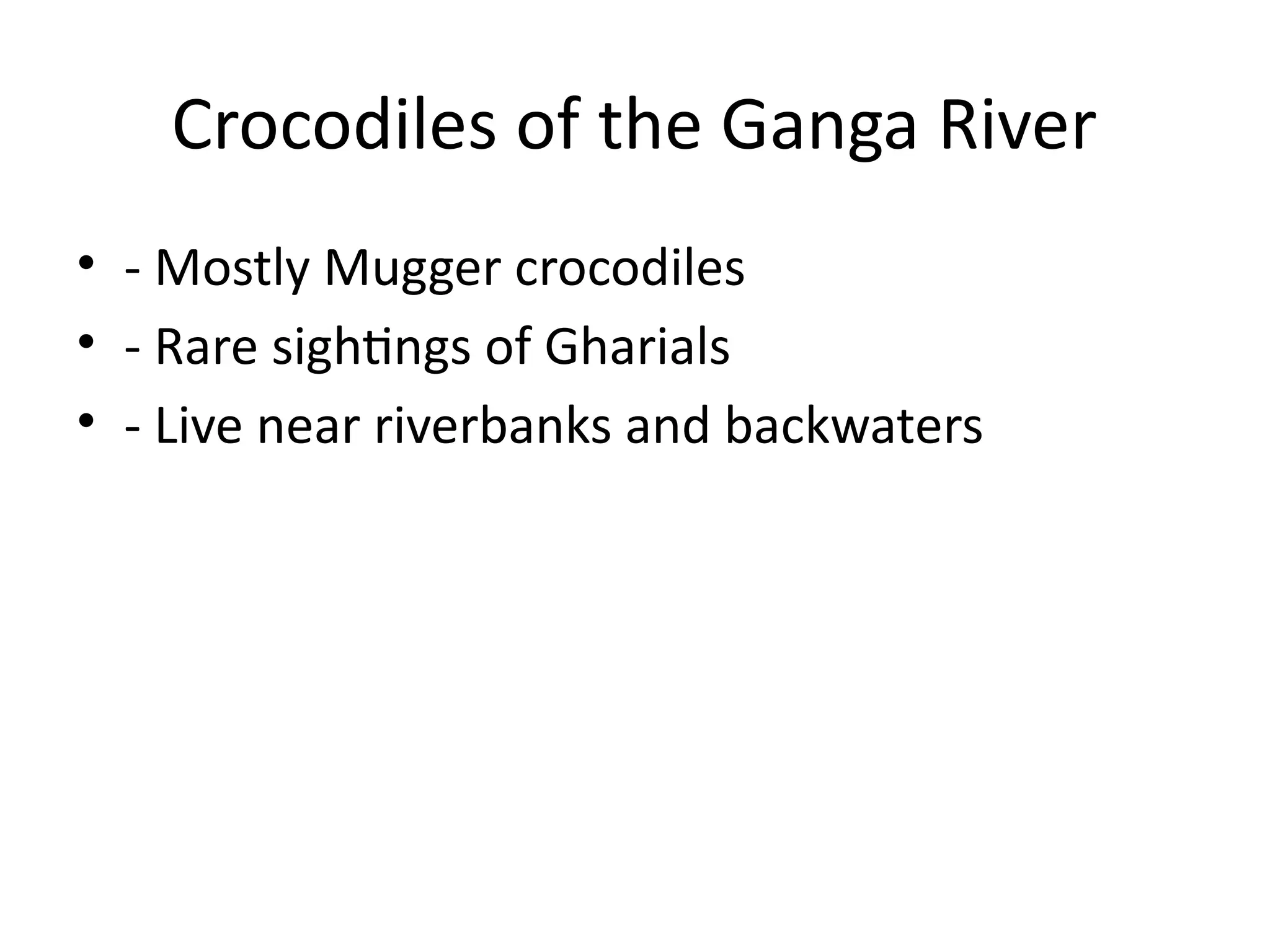Crocodiles In Ganga Powerpoint 4 Page Pptx