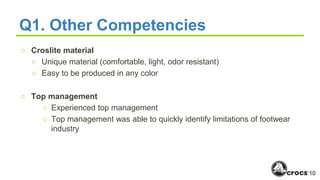 Crocs Case study | PPTX