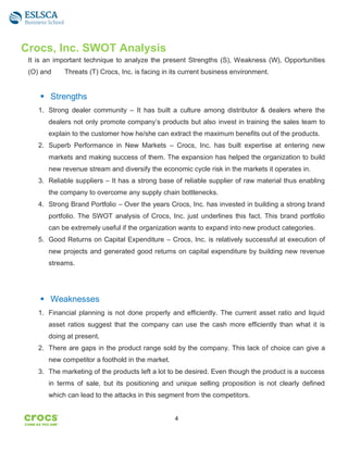 Crocs, inc reasearch | PDF