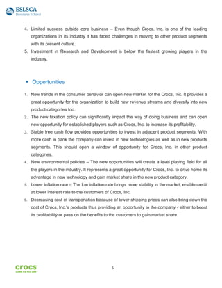Crocs, inc reasearch | PDF