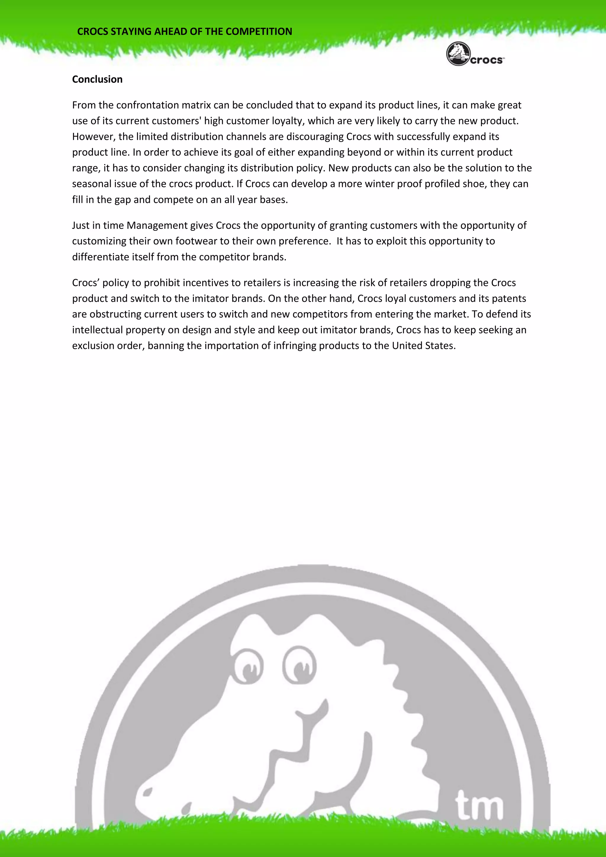 Crocs Marketing Plan | PDF