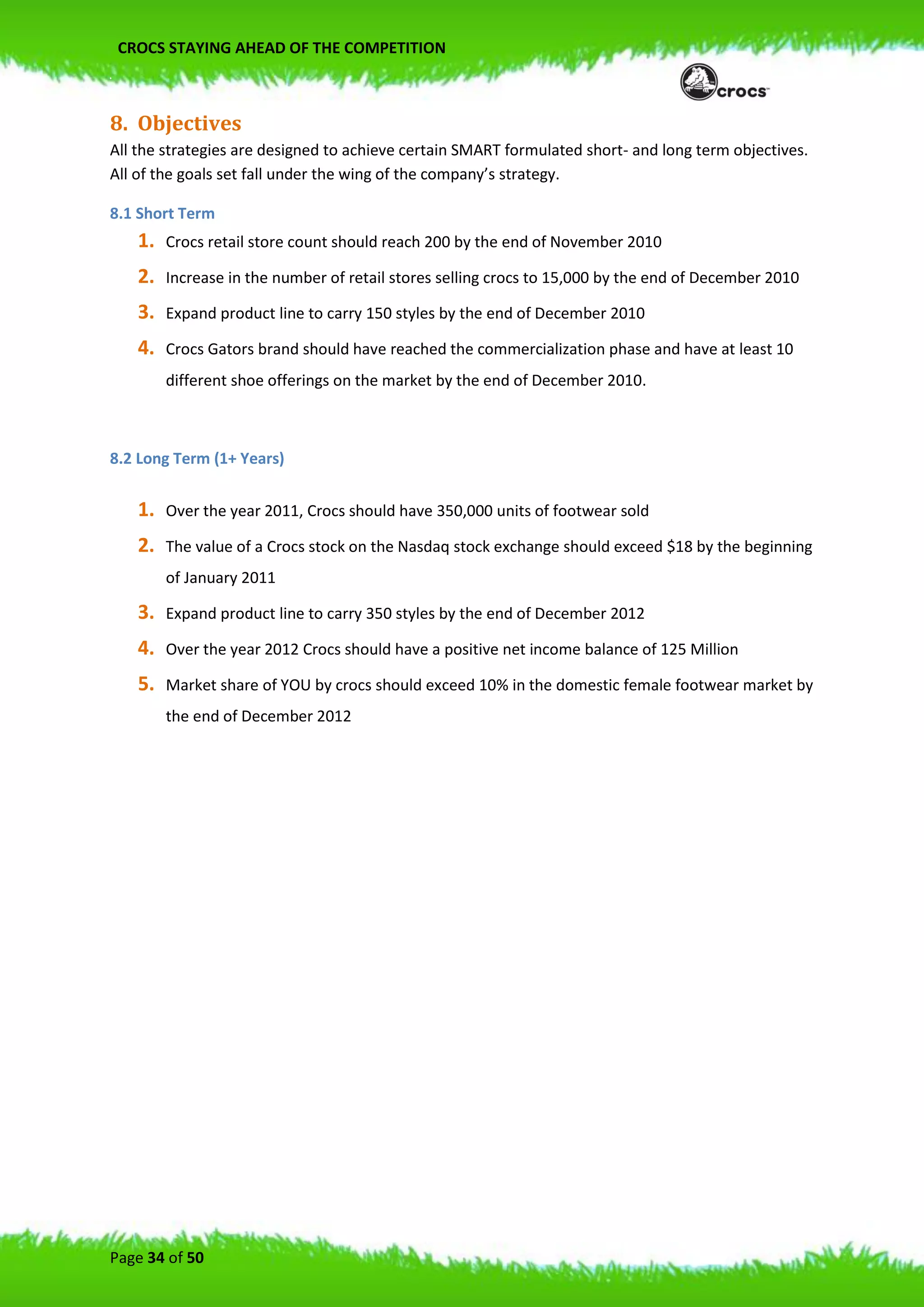 Crocs Marketing Plan | PDF