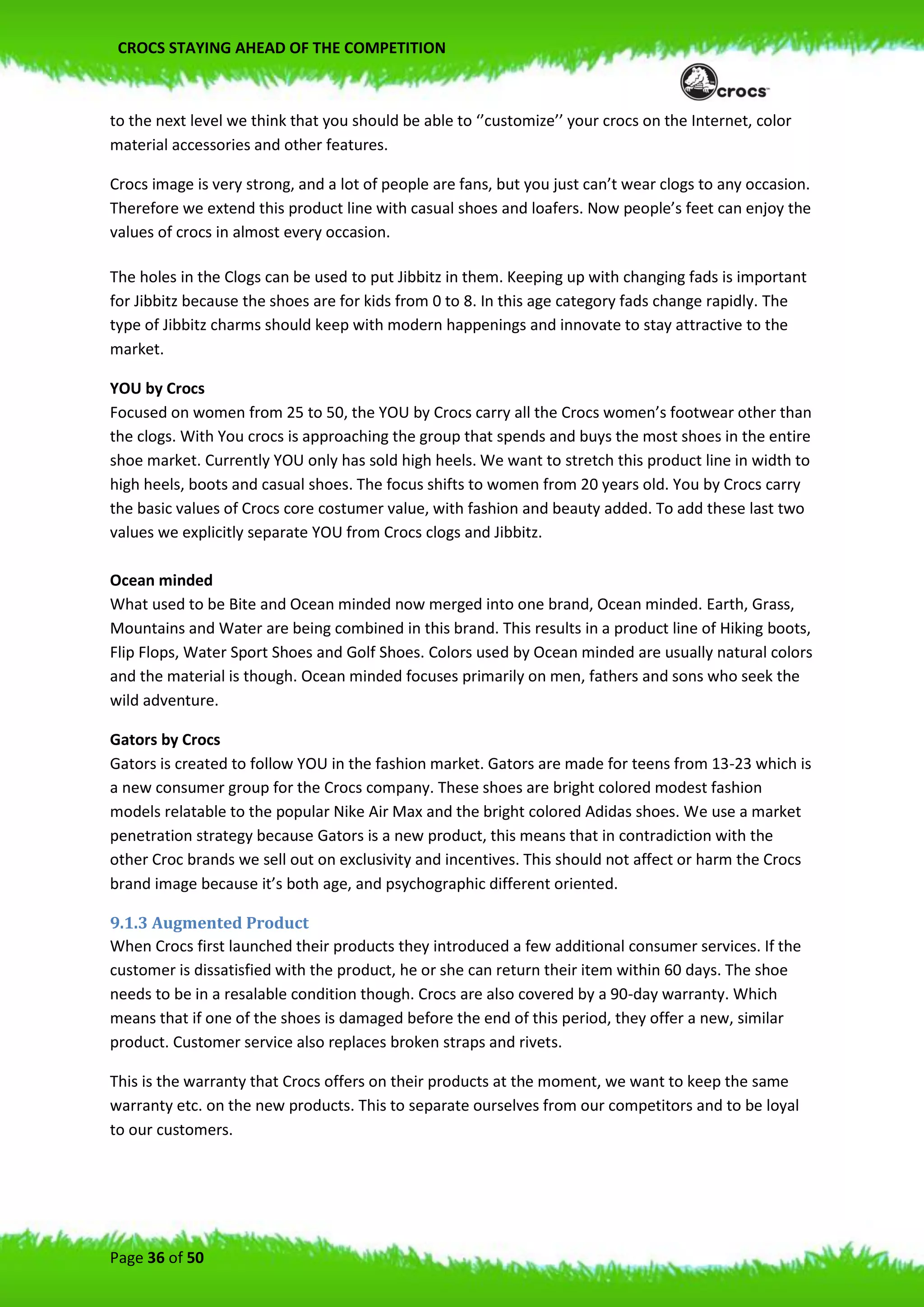 Crocs Marketing Plan | PDF