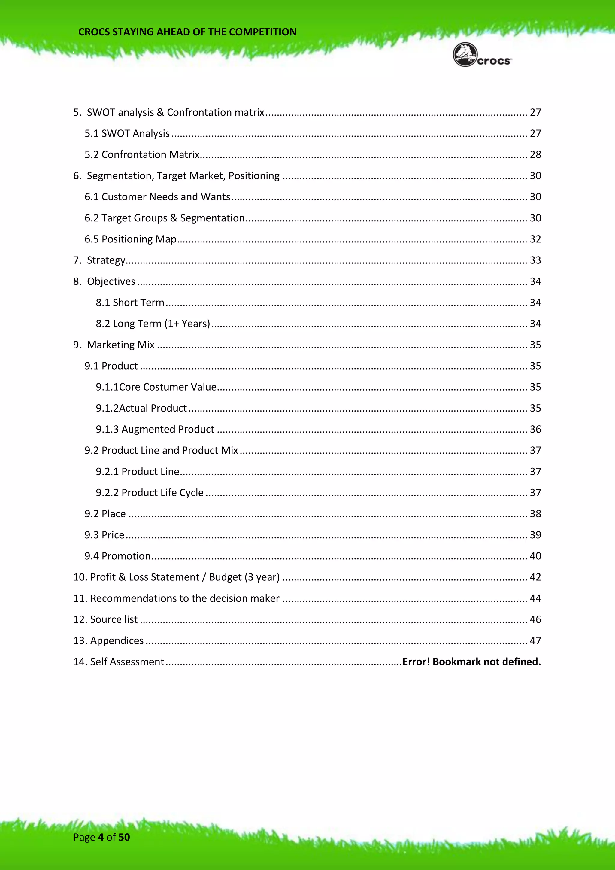 Crocs Marketing Plan | PDF