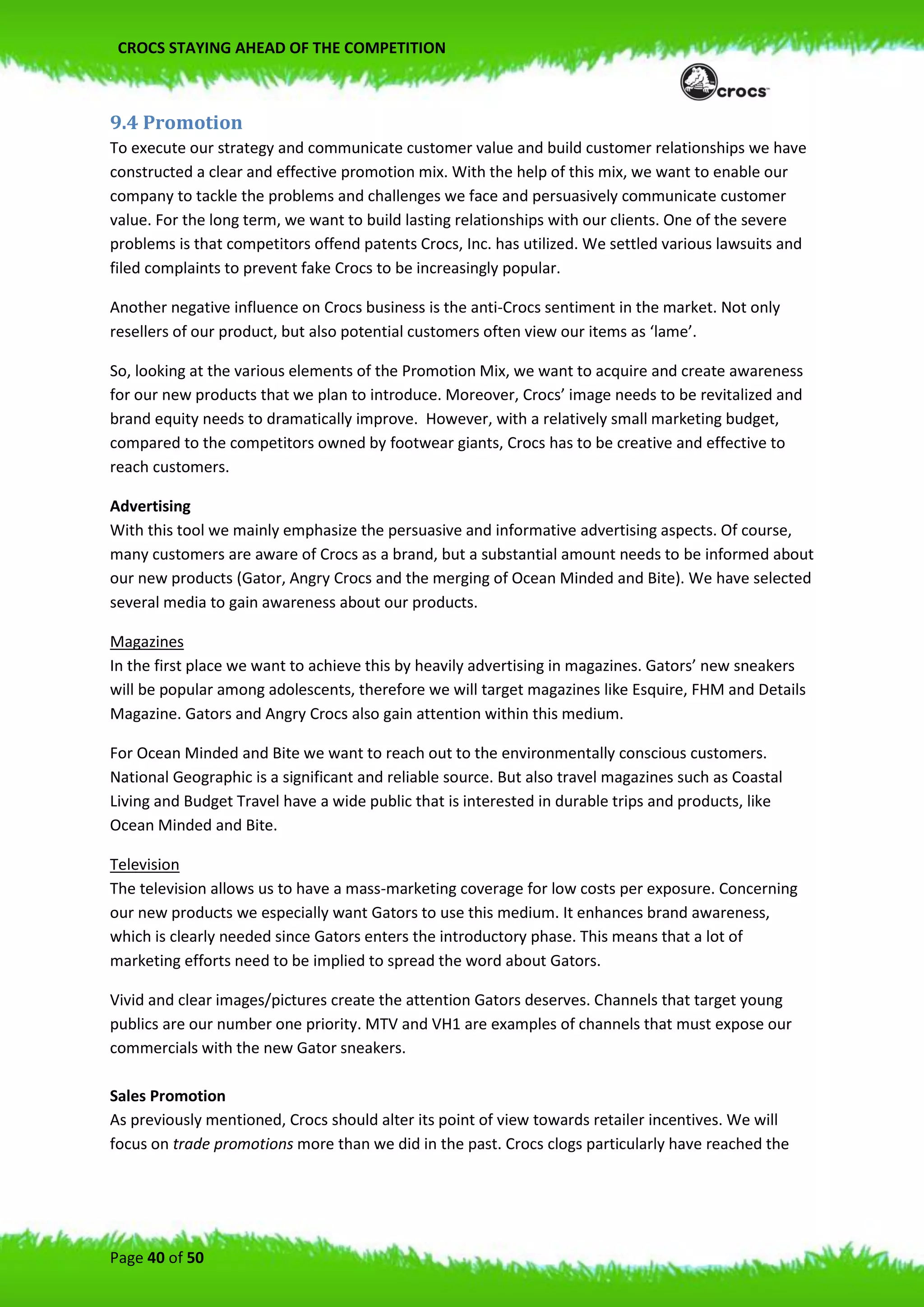 Crocs Marketing Plan | PDF