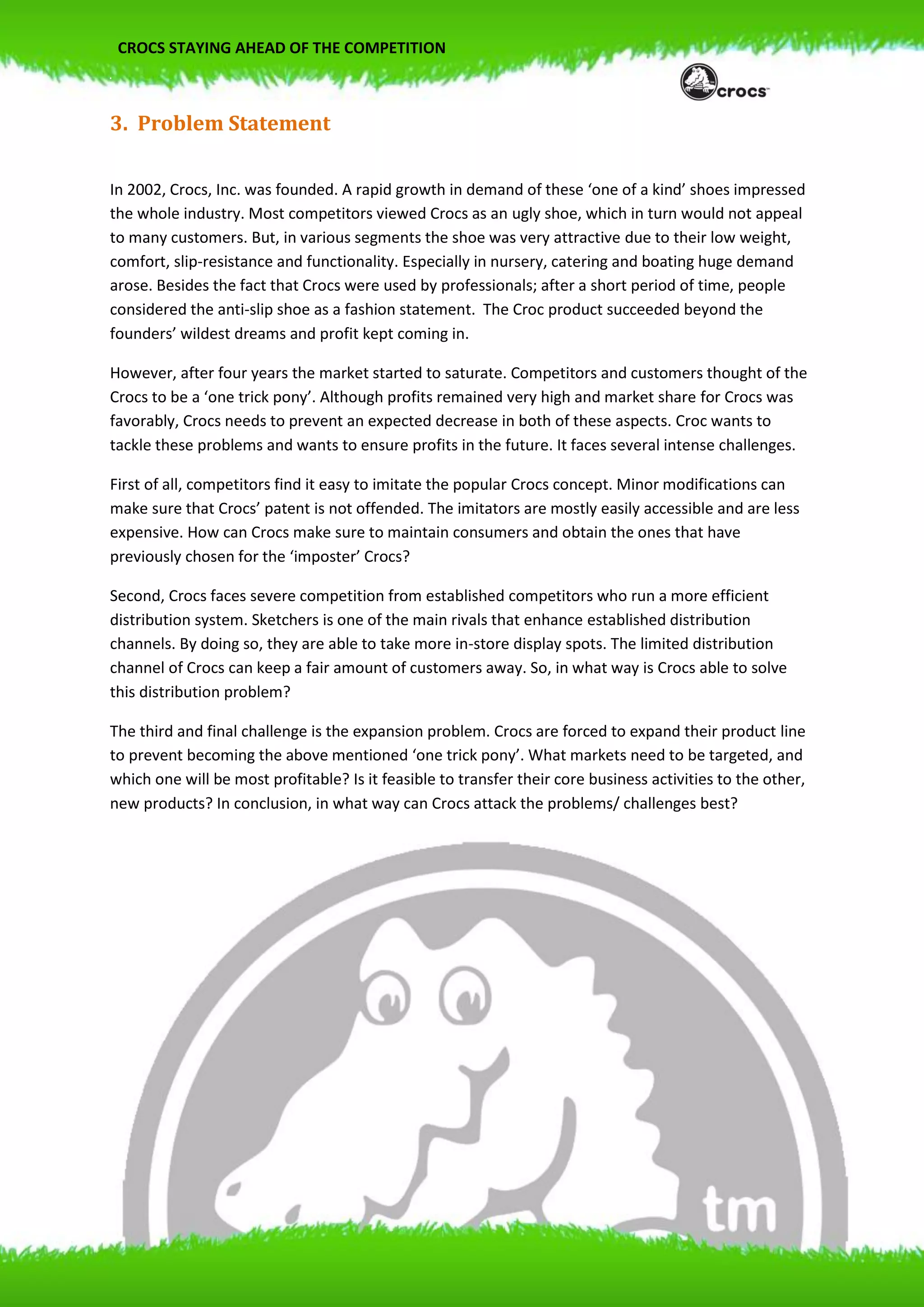 Crocs Marketing Plan | PDF