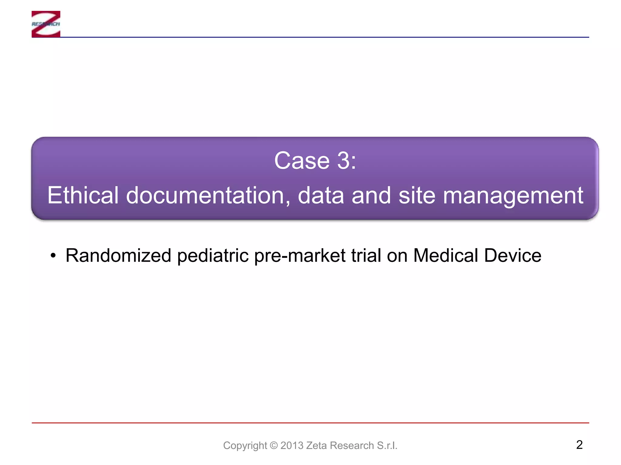 Ethical documentation, data and site management | PPTX