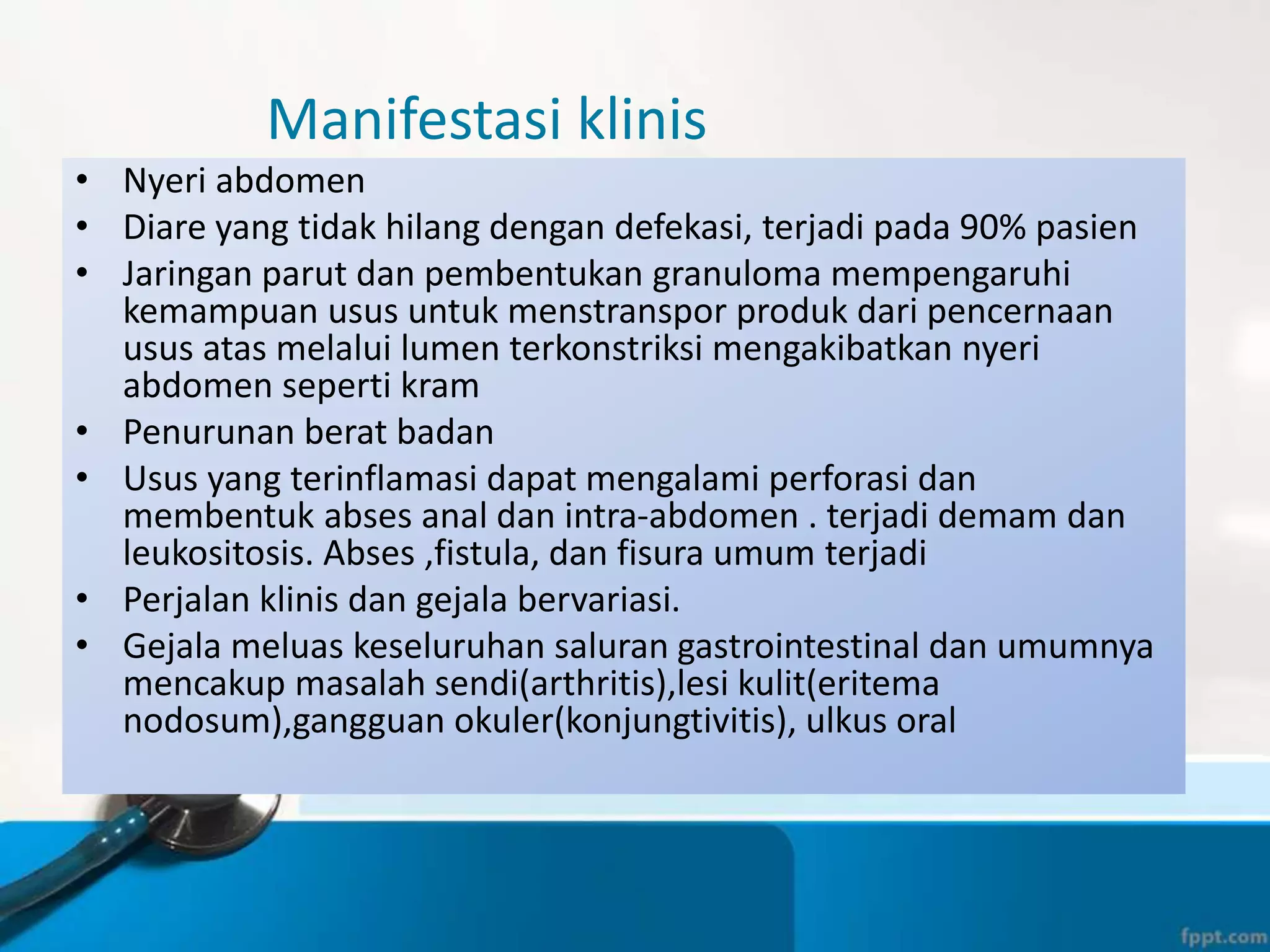 Crohn dan kolitis ulseratif | PPTX