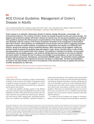 Crohn disease report | PDF
