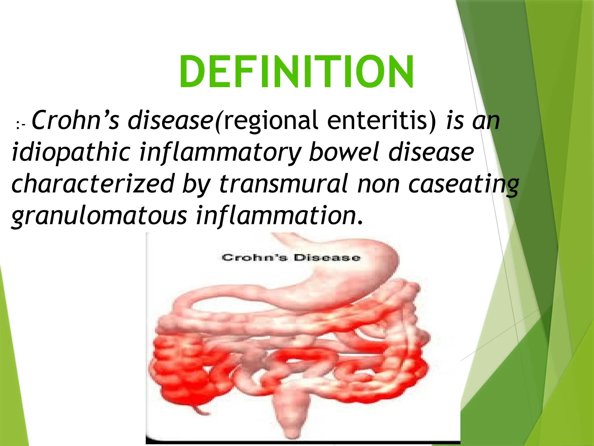 crohn's disease POWER POINT PRESENTATION | PPTX