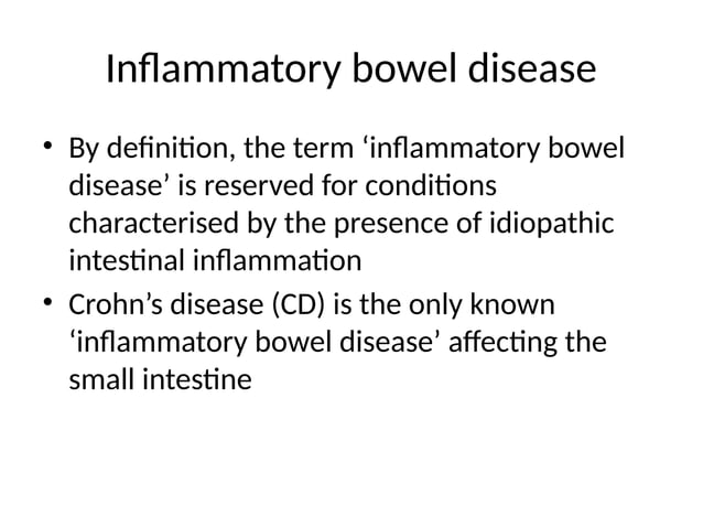 Crohn's disease inflammatory bowel disease.pptx