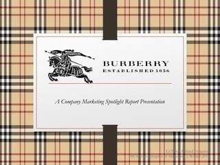 Burberry Case Study Report | PPT