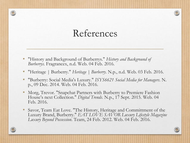 Burberry Case Study Report | PPT