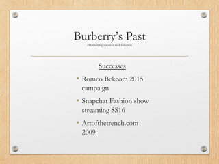Burberry Case Study Report | PPT