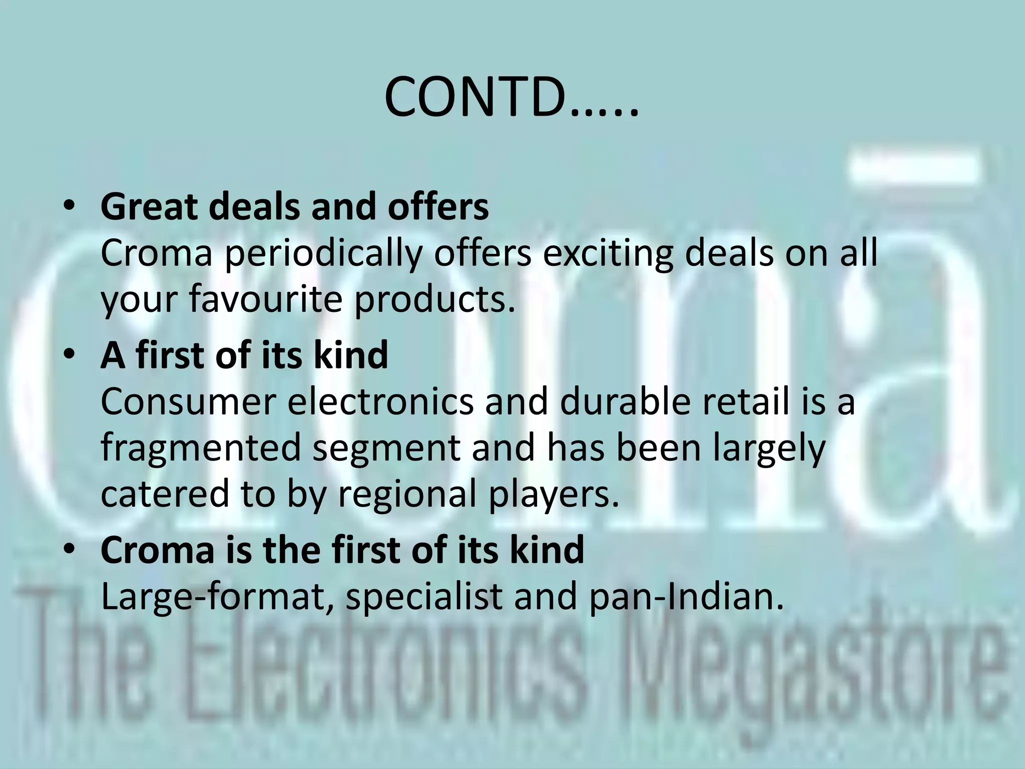 Croma Ppt | PPTX