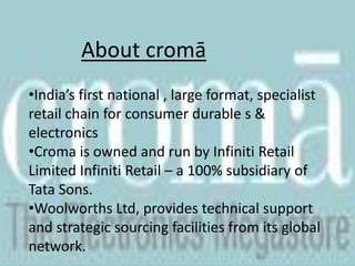 Croma Ppt | PPTX