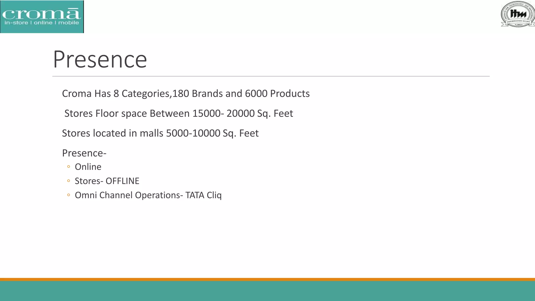 Croma a Tata enterprise | PPTX