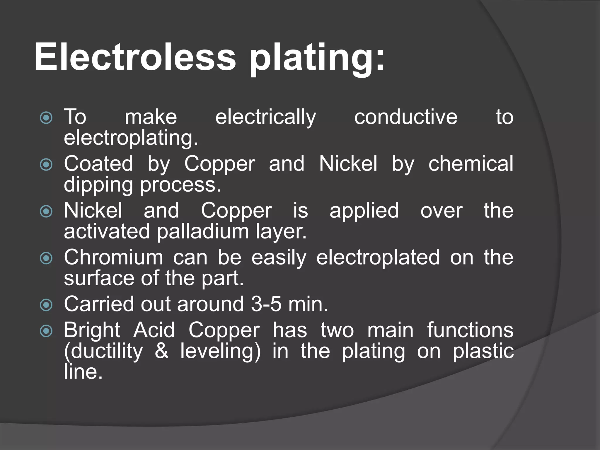 Crome plating on ABS plastics | PPTX