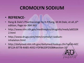 Cromolyn sodium | PPTX