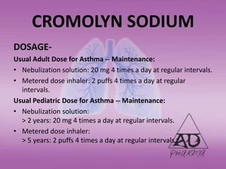 Cromolyn sodium | PPTX