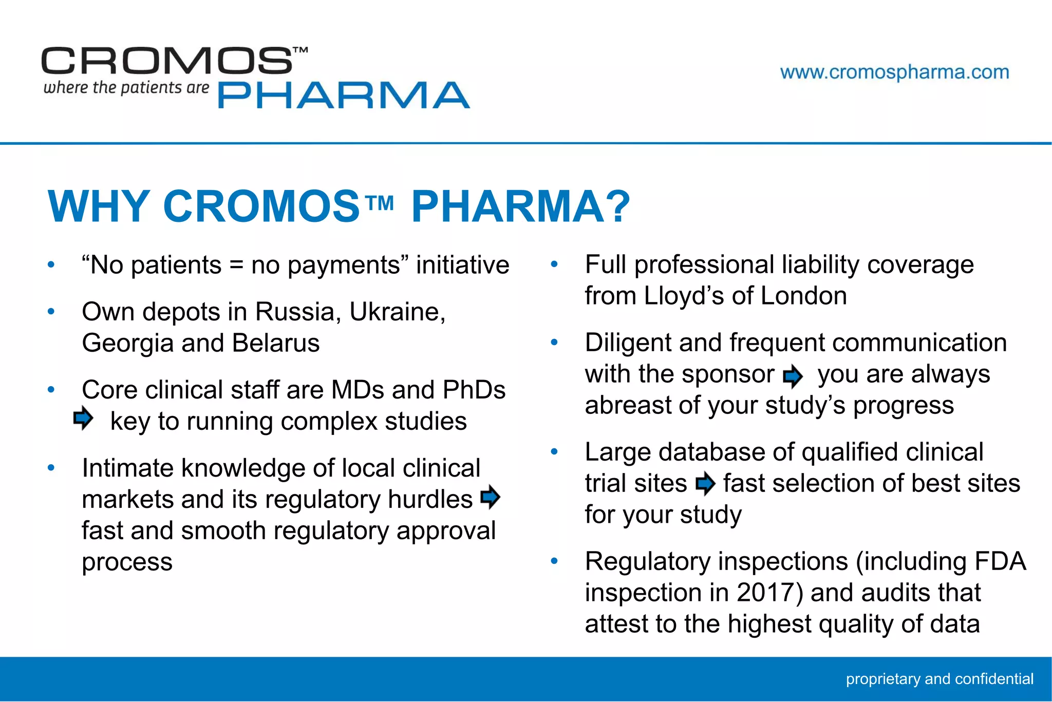 Cromos™ Pharma General Presentation | PPT
