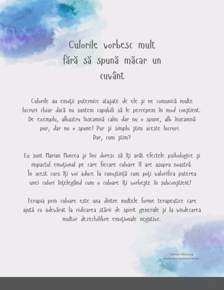 Cromoterapia - Limbajul culorilor | PDF