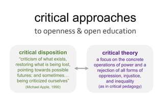 Critical digital literacies, data literacies, and open practices | PPTX