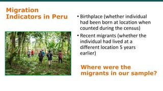 Internal Migration, Settlement and Deforestation in the Peruvian Amazon ...