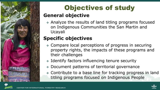 Local Perception of Indigenous Titling Programs in the Peruvian Amazon ...