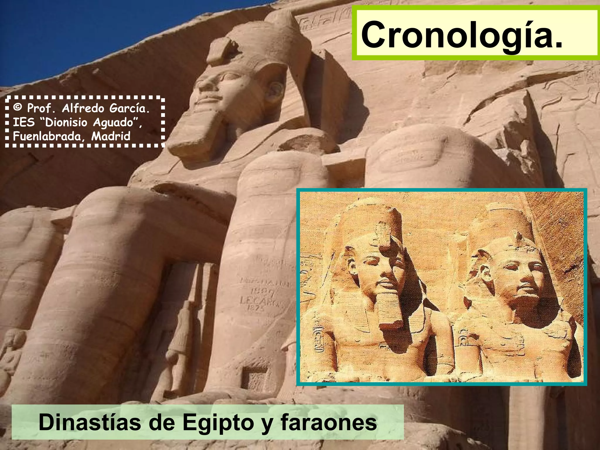 Cronología. Dinastías de Egipto y faraones | PPT