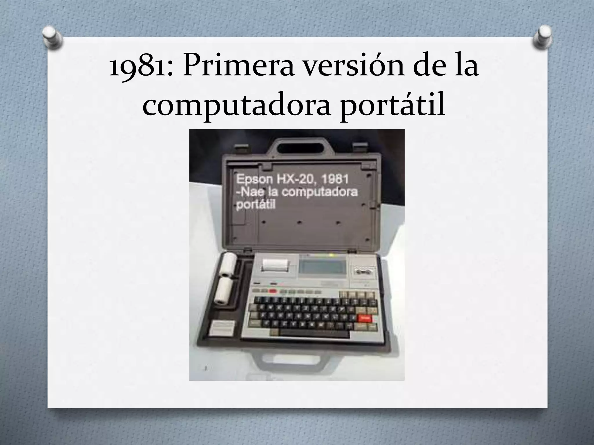 Cronología ilustrada de la evolución de la computadora | PPT