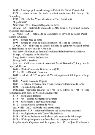 Cronologie, istorie | DOC