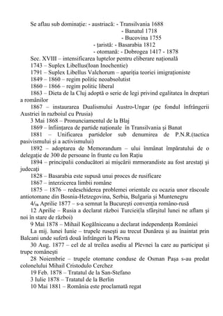 Cronologie, istorie | DOC