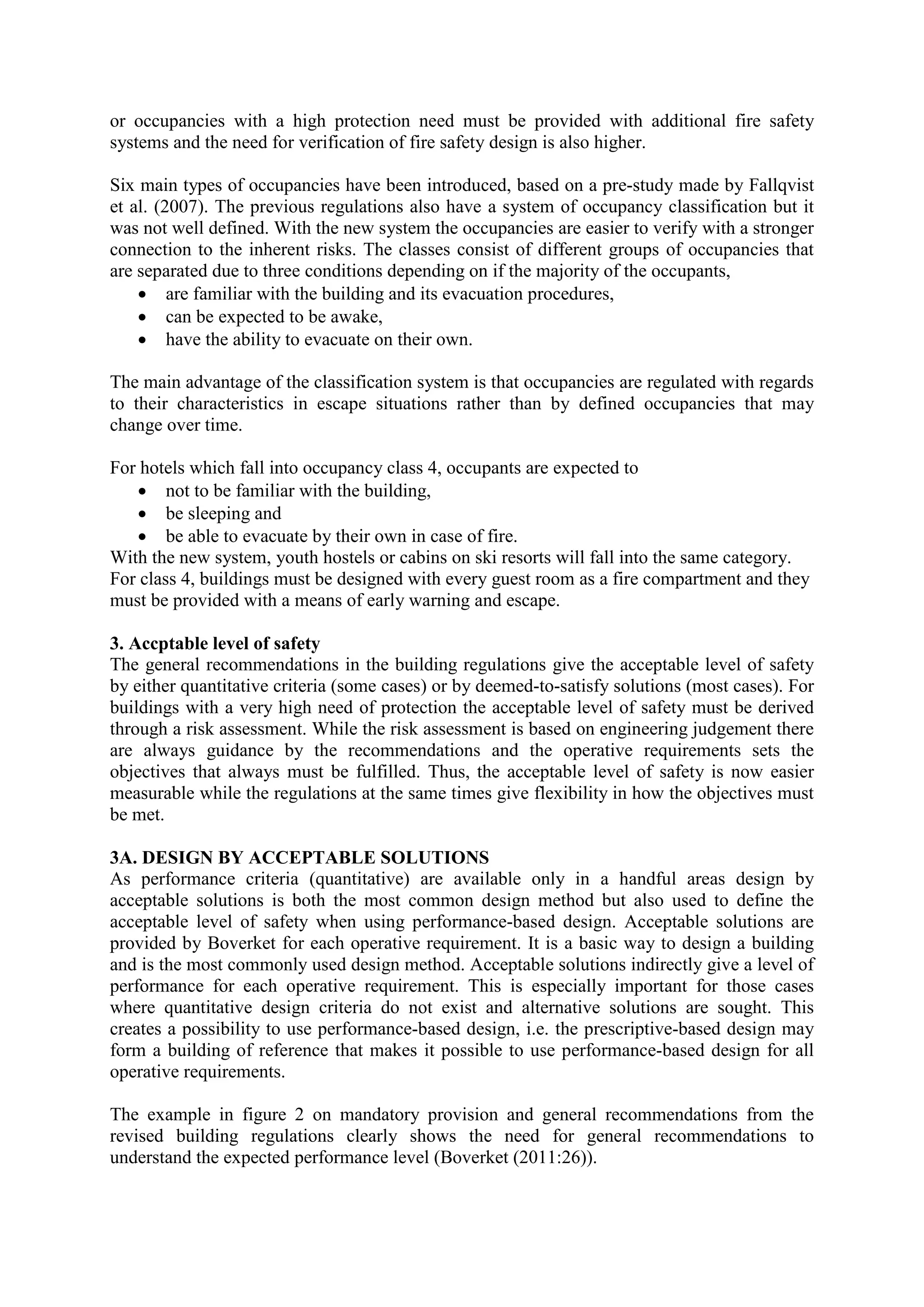 New swedish regulations and a framework for fire safety engineering ...