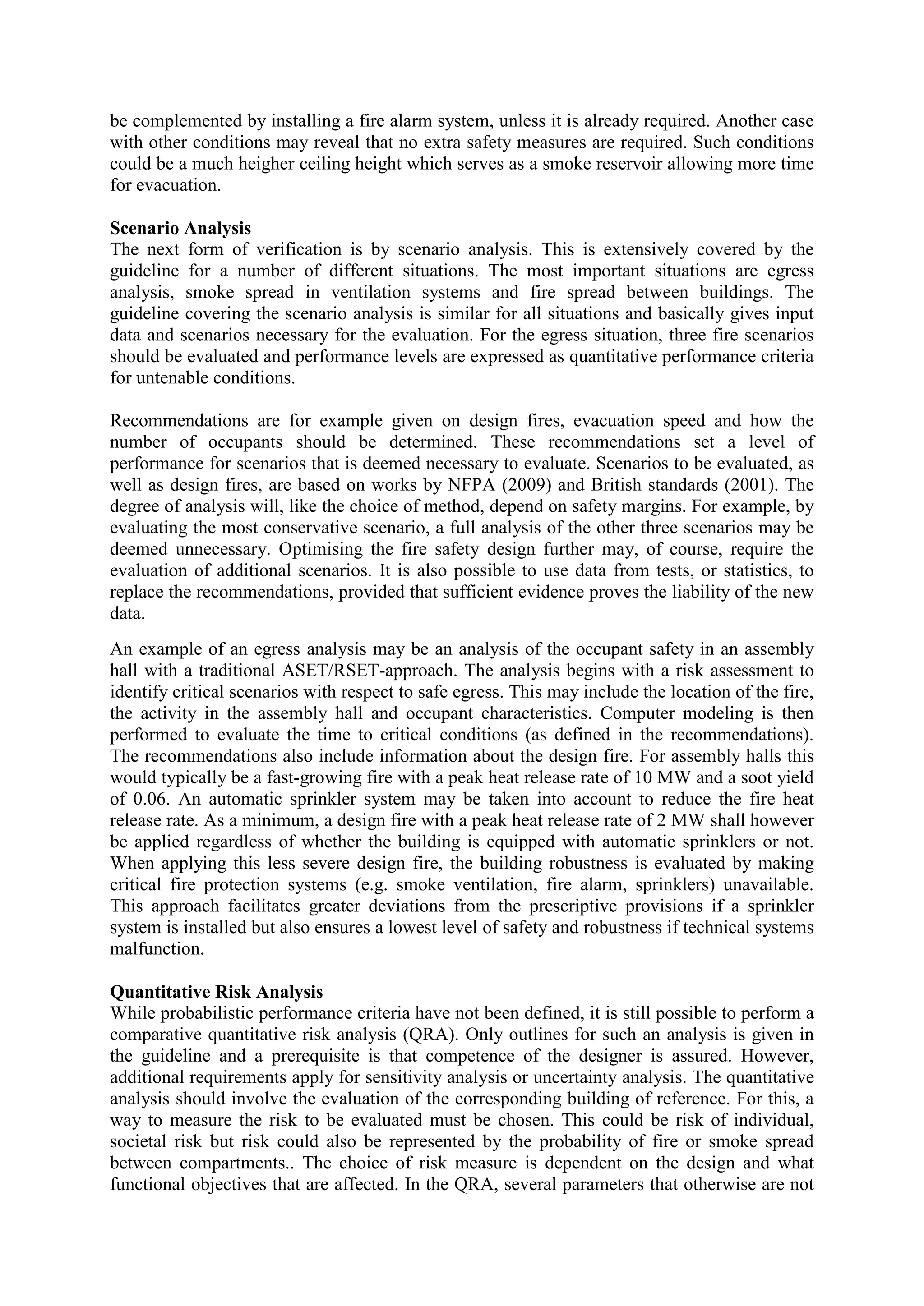 New swedish regulations and a framework for fire safety engineering ...