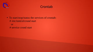 Crontab | PDF | Operating Systems | Computer Software and Applications