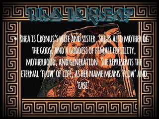 Cronus & rhea | PPT