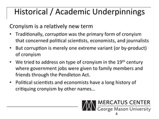 Cronyism History, Costs, Case Studies & Solutions | PDF