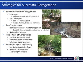 Crook Branch at Mantua Elementary School Stream Restoration | PPTX