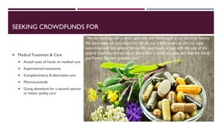 Valorie Crooks, Crowdfunding Medical Care: Identifying Ethical ...