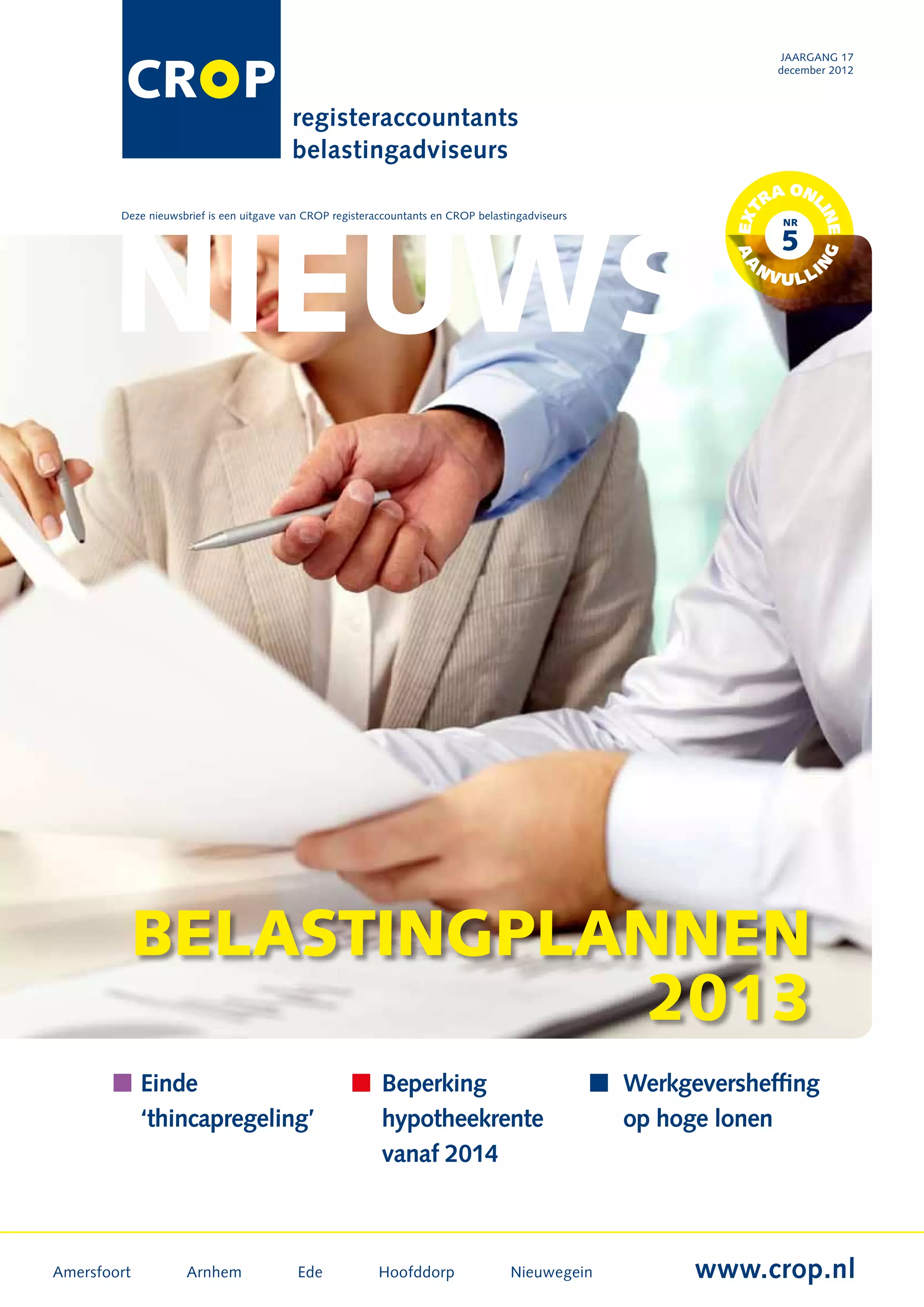 Crop nwsbrief-aanvulling-201205-web | PDF | Home Financing | Personal Debt