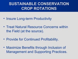 Crop rotations and cover crops for diversity presentation A Lecture By ...