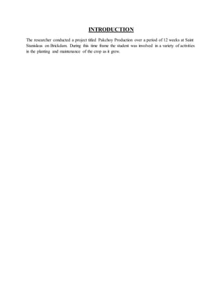 Crop analysis | DOCX | Agriculture | Industries