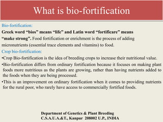 Crop bio fortification | PPTX