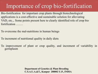 Crop bio fortification | PPTX