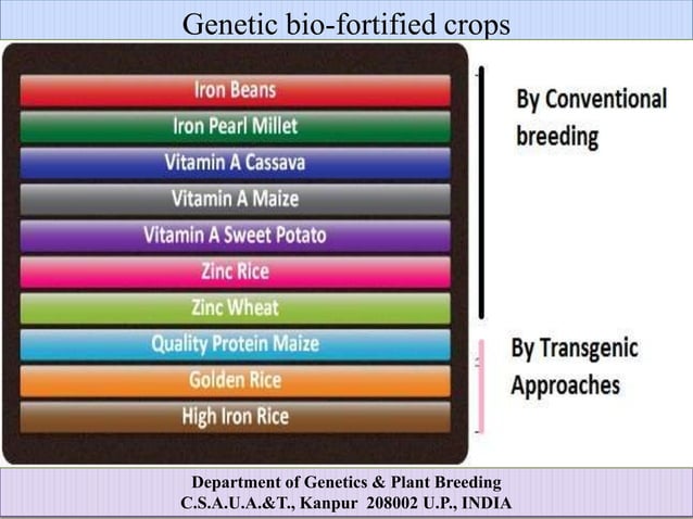 Crop bio fortification | PPTX | Agriculture | Industries