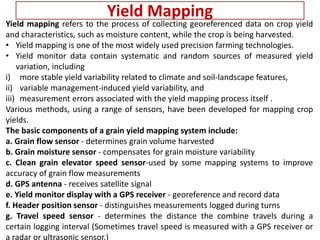 Crop discrimination and yield monitoring | PPTX