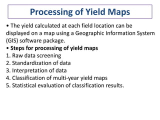 Crop discrimination and yield monitoring | PPTX